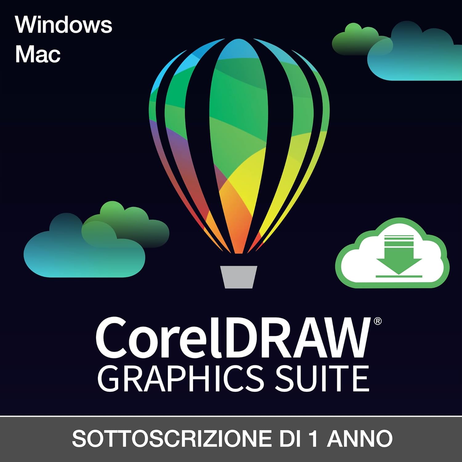 CorelDRAW Graphics Suite 2024 | 1 Dispositivo | 1 Utente | 1 Anno | Codice d'attivazione via email
